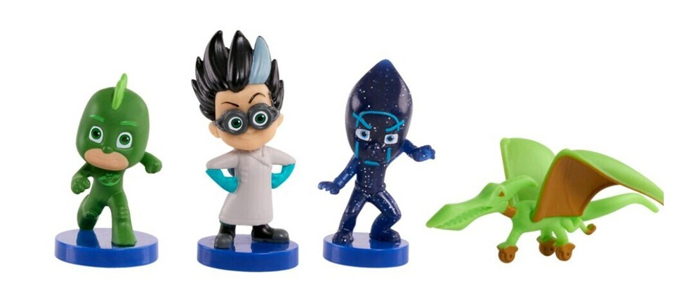 NEW PJ Masks 8pc Mini PVC Toy Figure Set with Lionel Lizard Cake Topper ...