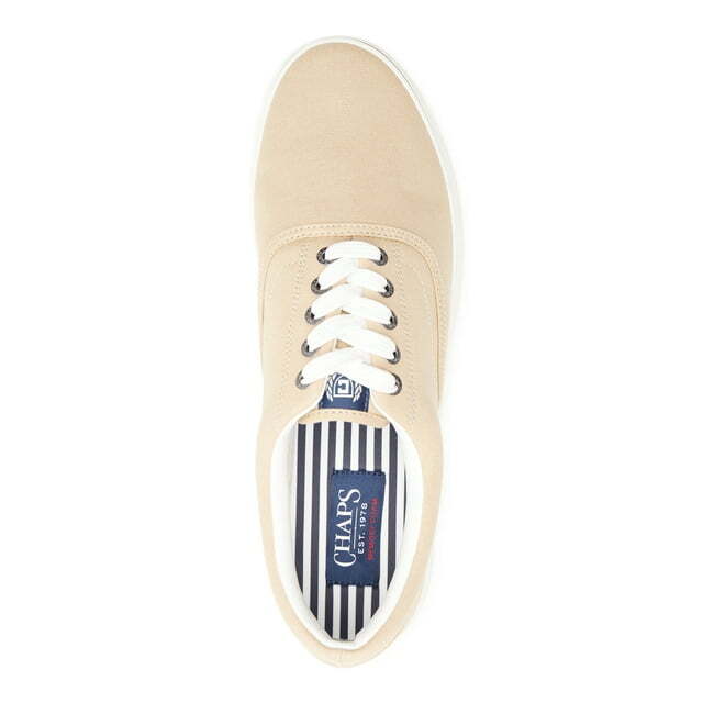 Chaps Men's Pick Memory Foam Casual Canvas Lace-up Fashion Sneakers ...