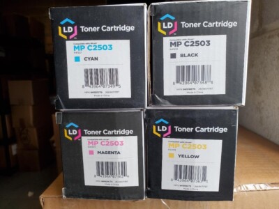 Set Genuine LD Brand Compatible Ricoh Toner MP C2503 841918 841919 ...