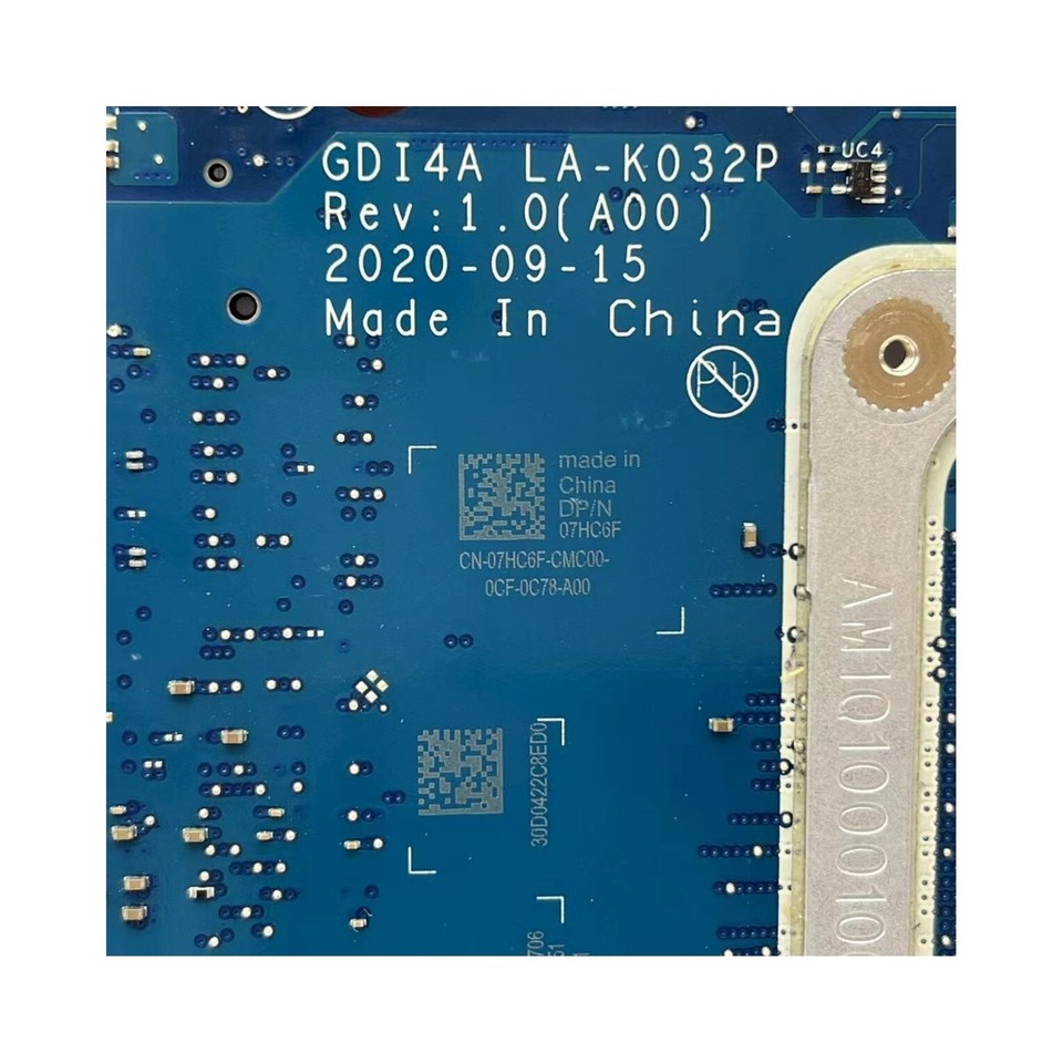 07HC6F For DELL Inspiron 3501 Vostro 3400 3500 Motherboard LA-K032P i3 ...