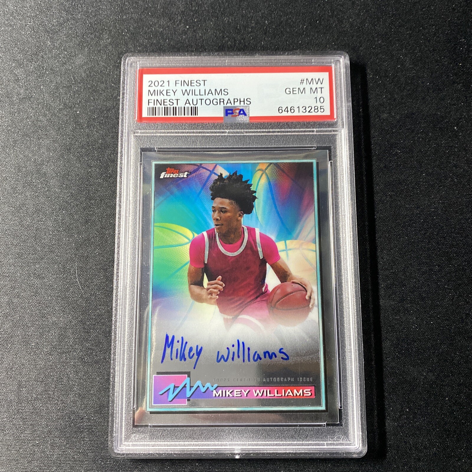 2021 Topps Finest - Finest Autographs #FA-MW Mikey Williams (AU, RC ...