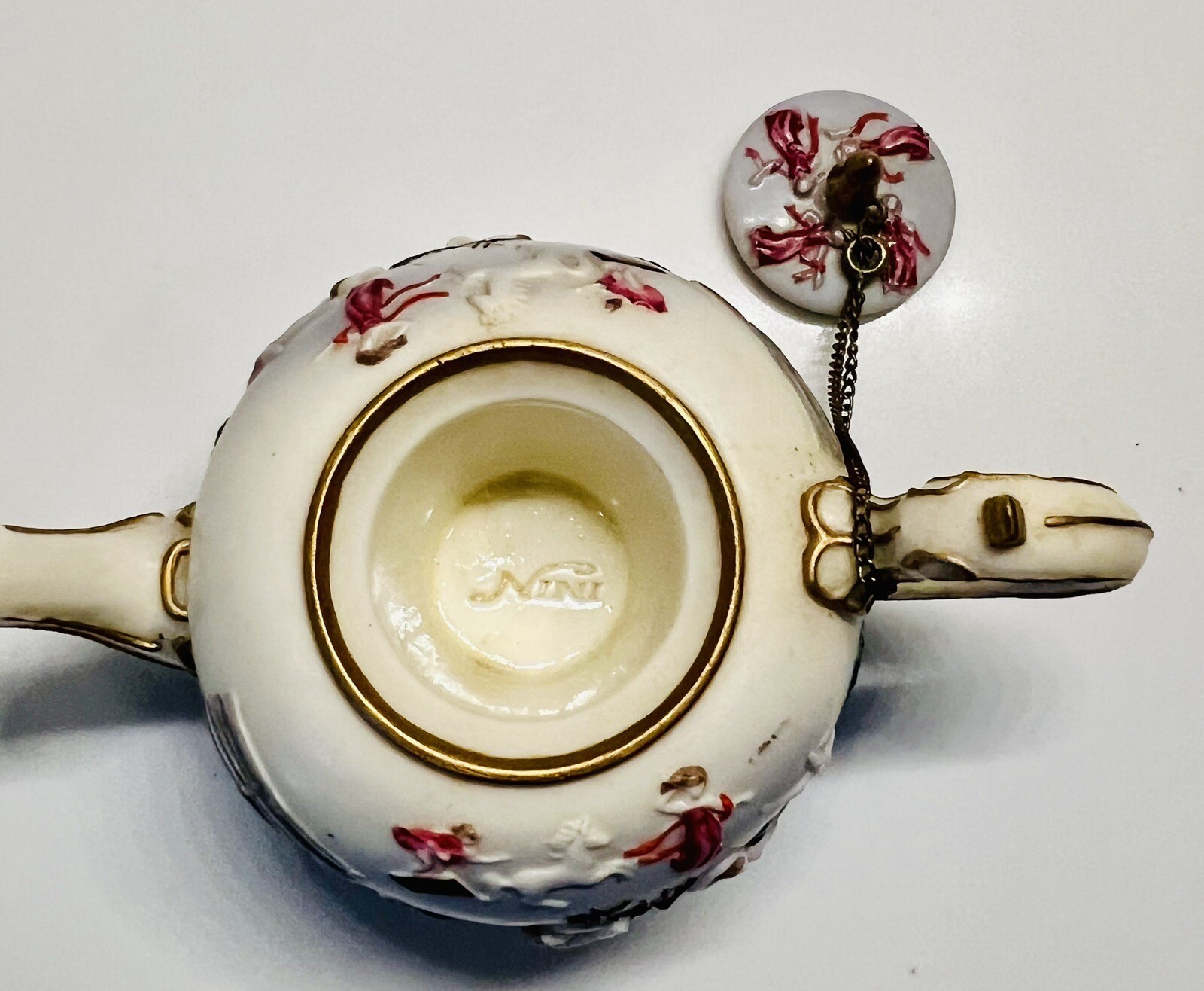 Nini Goddess Naples Style Hand Painted Mini Teapot-plus Extra Mini ...