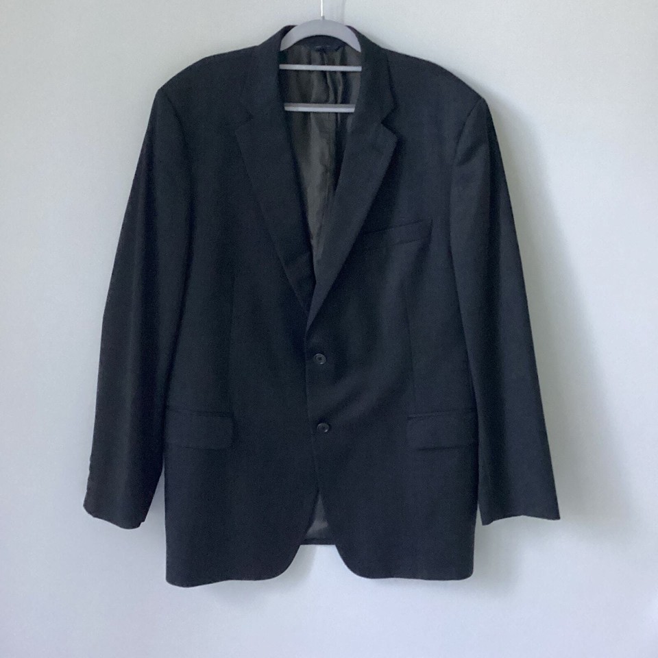 Brooks Brother 1818 Madison Blazer Mens 46L Black Estrato Wool Italy ...