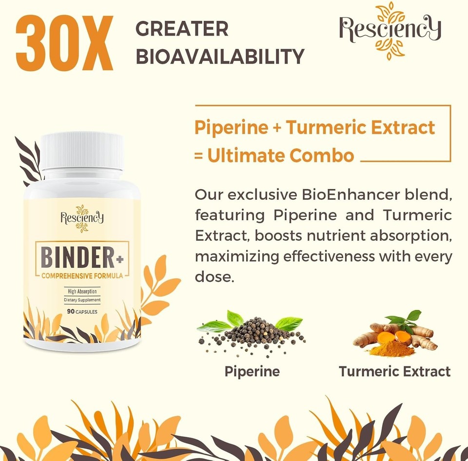 Resciency 1500 MG Detox Binder Supplement – Activated Charcoal Zeolite ...