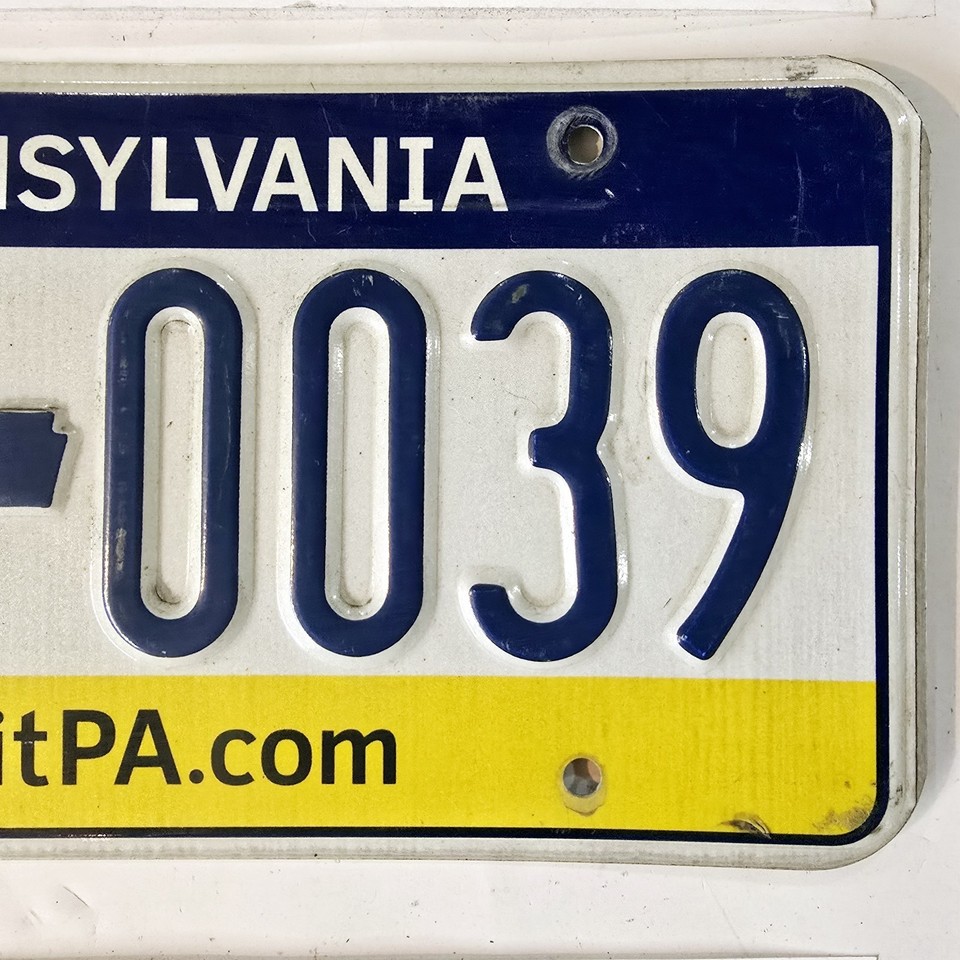 Ontario License Plate Used Pennsylvania License Plate – Random Letters ...