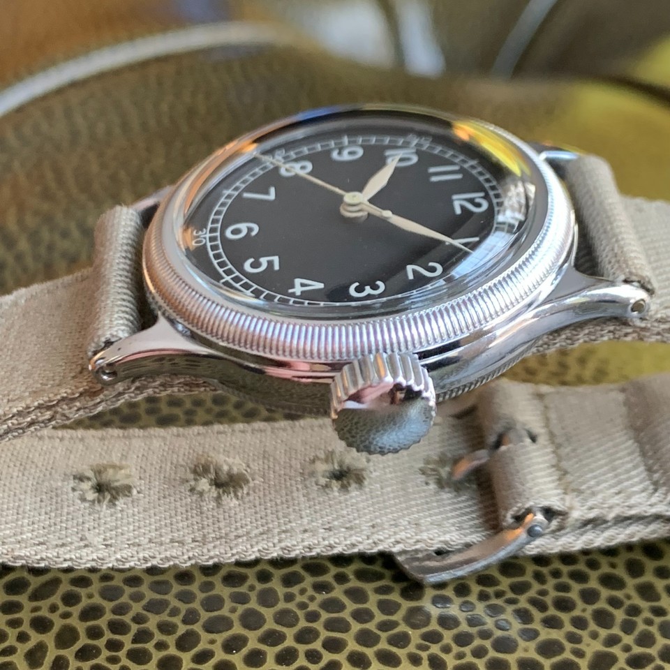 1943 Bulova A-11 U.S. Military WWII 10AK Hack US Military Wristwatch ...