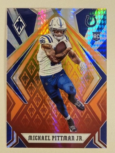 2020 Panini Phoenix - Rookies Michael Pittman Jr. #122 Fire Burst (RC ...