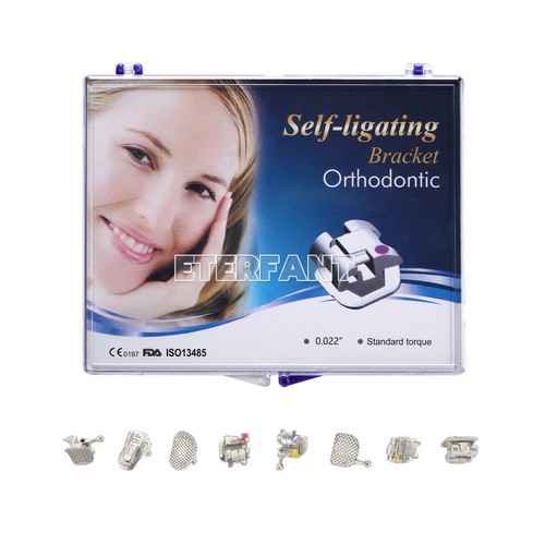 ETERFANT Dental Ortho Brackets Self-Ligating MBT022 345Hooks+Buccal ...