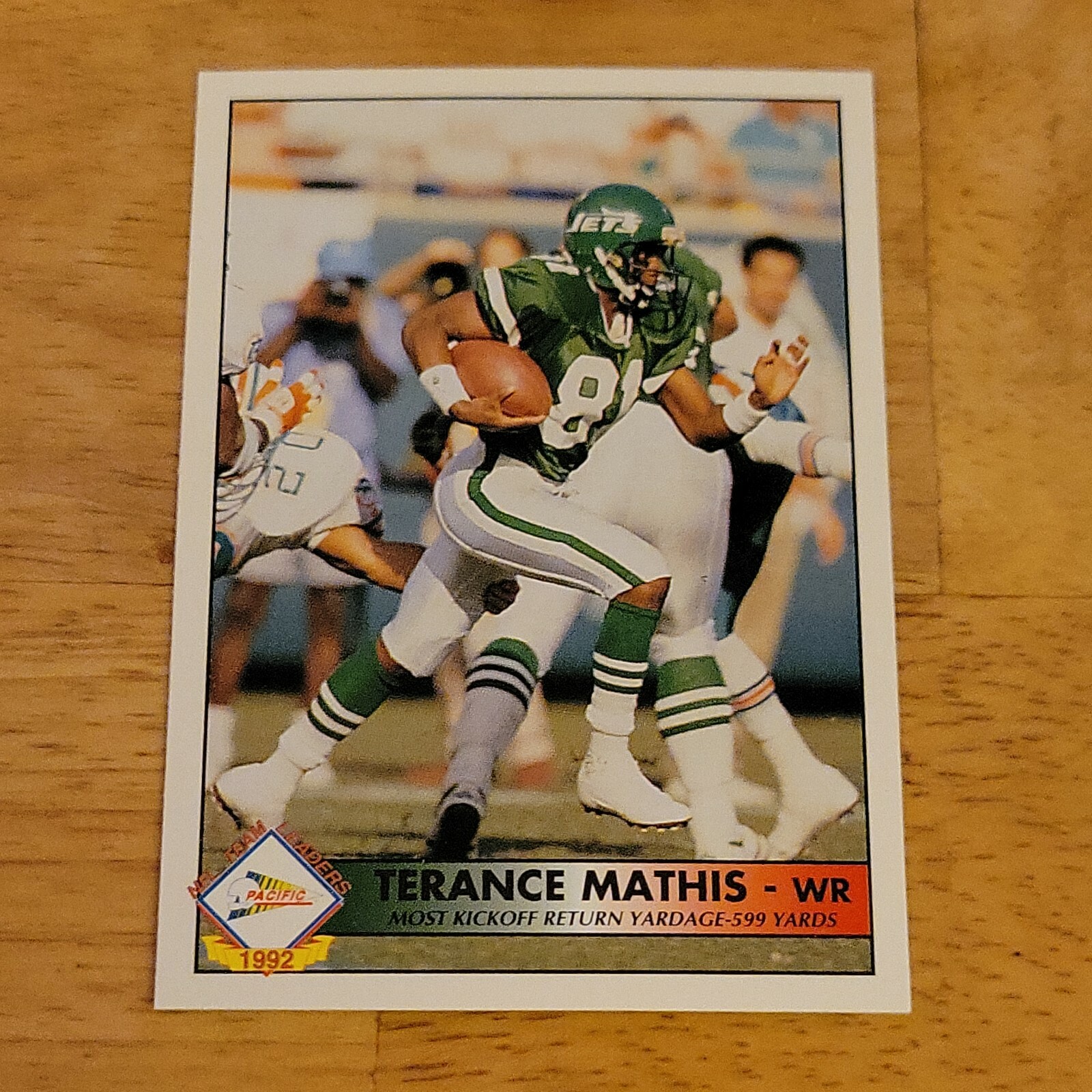 1992 PACIFIC FOOTBALL CARD TEAM LEADER TERANCE MATHIS 20 OF 30 | eBay