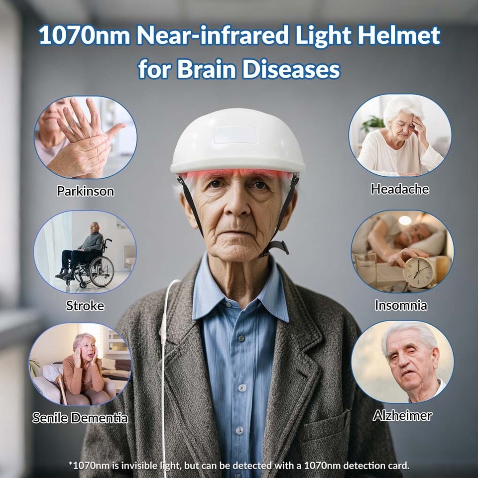 Neurological Brain Therapy Helmet 1070nm NIR Motor Function Therapy ...