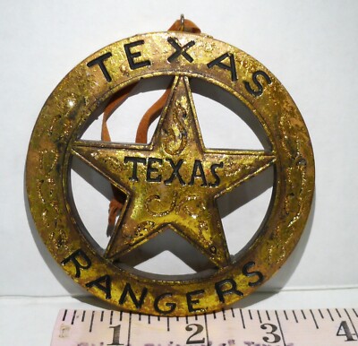 Cowboy Badge Western Style Texas Rangers Star Xmas Tree Ornament 2014 ...