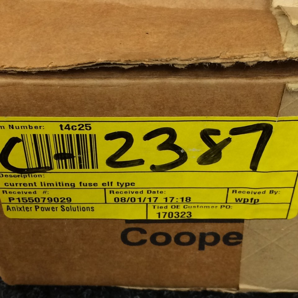 Eaton Cooper Companion II High Voltage Fuse Tandem ELF FAH8KV25KR1 S240 ...