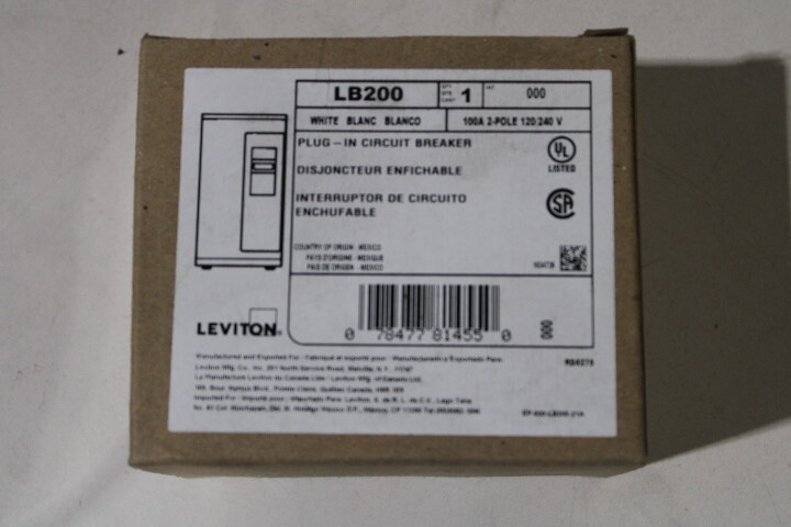 Leviton NSB LB200 Other Circuit Breakers EA | eBay