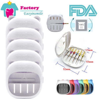 5packs Dental Endo files holder Sterilization Box with ruler Files ...