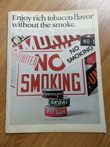 1970 Copenhagen Skoal Happy Days Smokeless Tobacco Ad Ebay