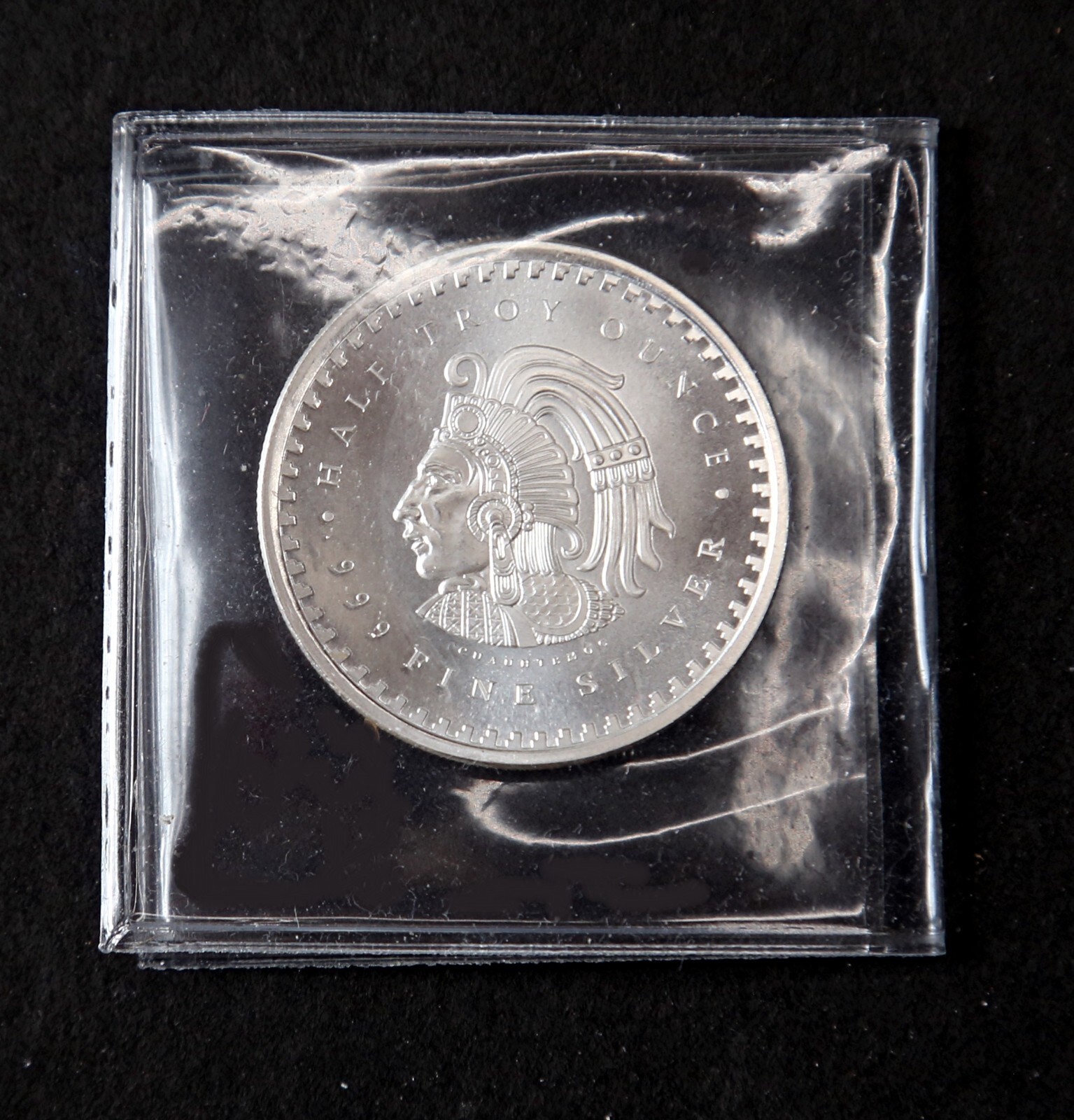 AZTEC CALENDAR 1/2 oz. Silver Round .999 In Vinyl Flip-Free Ship | eBay