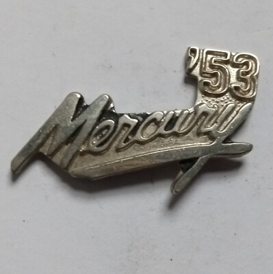 Vintage '53 Mercury Spell Out Lapel Hat Pin Metal Silver Tone | eBay