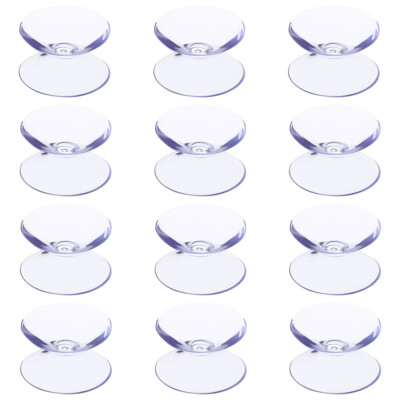 12pcs Glass Table Top Spacers Glass Table Spacers Suction Cups Double ...