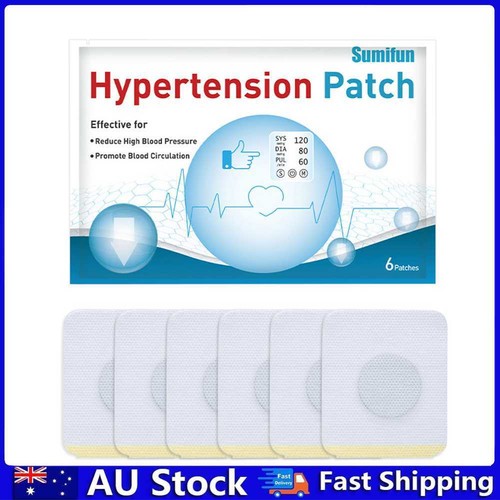 6x Hypertension Patch Headache Relief Reduce High Blood Pressure Herbal ...