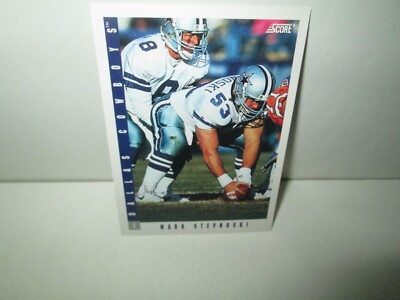 MARK STEPNOSKI Troy Aikman Duo 1993 Score Card #350 DALLAS COWBOYS ...
