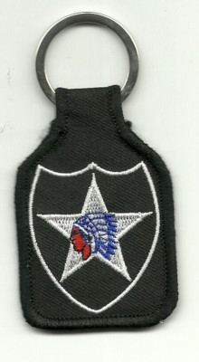Army 2ND INFANTRY DIVISION VETERAN Embroidered Keychain Key Chain | eBay