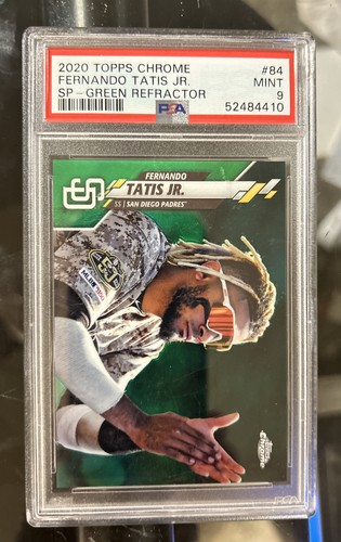 2020 Topps Chrome Fernando Tatis Jr. Sp Green Refractor /99 Psa 9 Mint ...