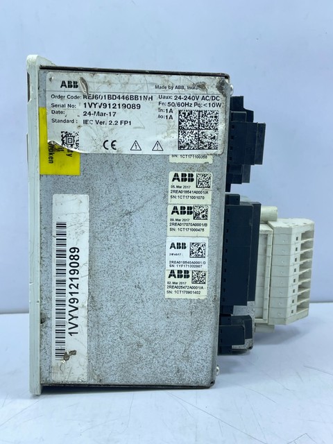 ABB REJ601 FEEDER PROTECTION RELAY REJ601BD446BB1NH 24-240 VAC/DC for ...