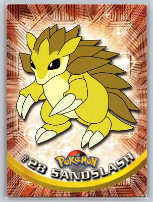 Sandshrew #27 Pokemon Topps Black Logo TV Animation Edition Lightly ...