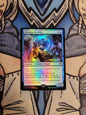 1x Mizzium Meddler Prerelease Promo FOIL - LP Magic Origins ORI MTG ...