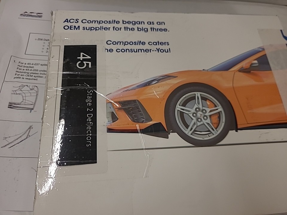 ACS Composite Stage 2 Deflectors for C7 Corvette Z06, 45-4-077 | eBay