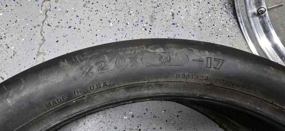 17" Front Drag Spindle Mount Aluminum Wheels Rim Gasser Rat Rod Slicks ...