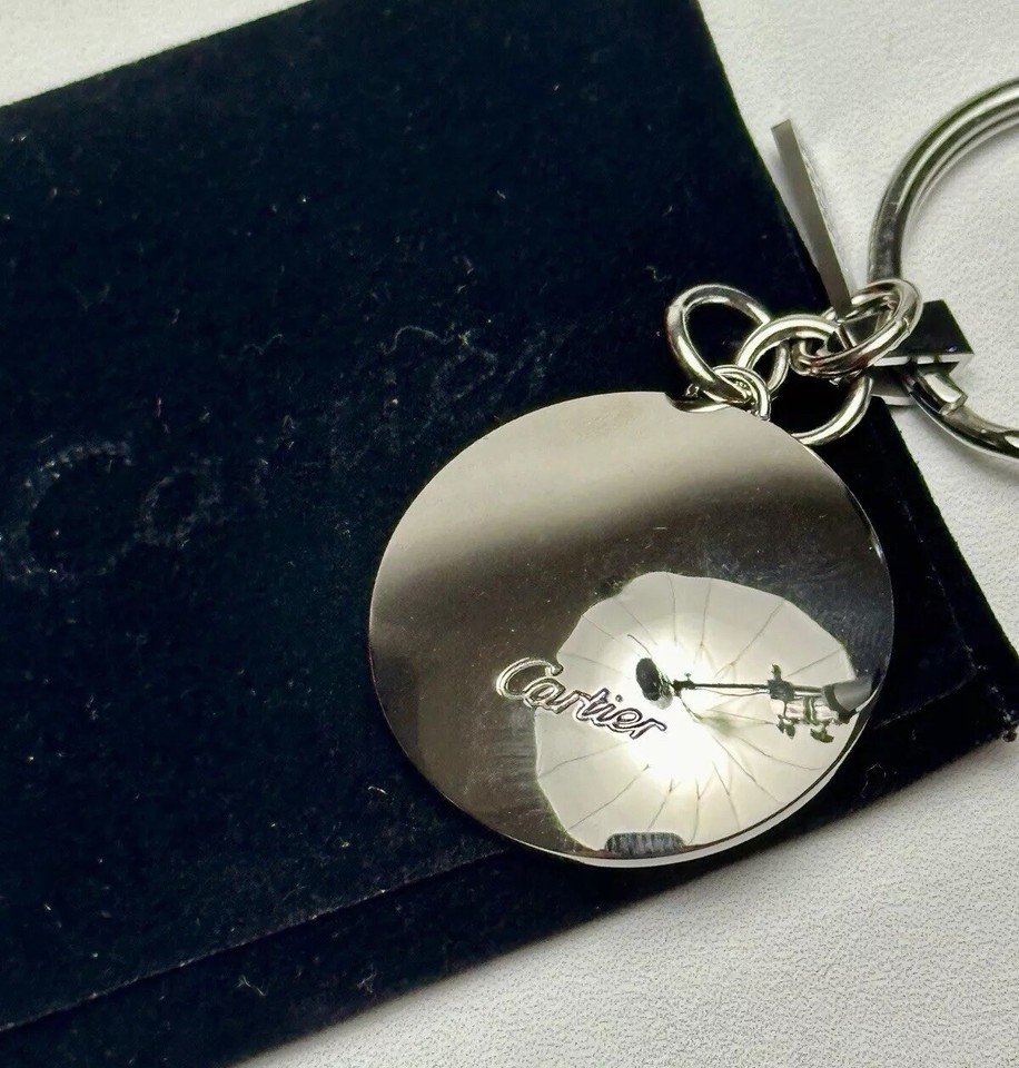 Cartier Keychain Panthere Motif Silver Keyring Charm AD VIP Gift | eBay