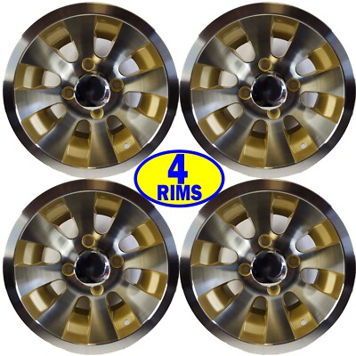 10x7 4/4 Aluminum Golf Cart Rims Wheels for Ez-Go Club Car Yamaha ...