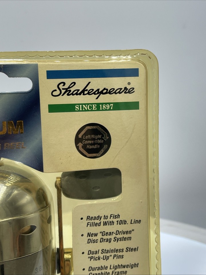 Shakespeare Synergy Steel Titanium Ti 2000 Spincast Fishing Reel NOS | eBay