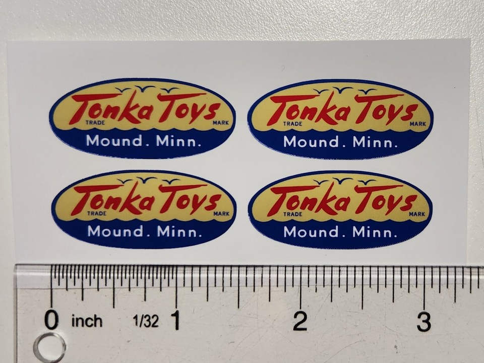 Tonka Logo Sticker 1956 To 1957 Vintage Oval Vinyl Decals | eBay