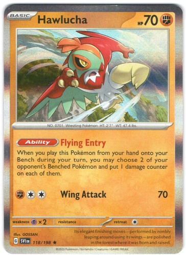 HAWLUCHA 118/198 SCARLET & VIOLET BASE SET SVI POKÉMON RARE HOLO | eBay