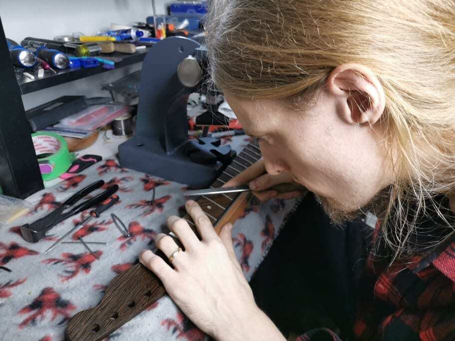 S type Spoke Wheel Roasted Flame Maple Neck, Stainless Steel Frets | eBay