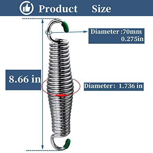 2Pack Premium Porch Swing Springs,1300lb Heavy Duty Springs,Rust ...