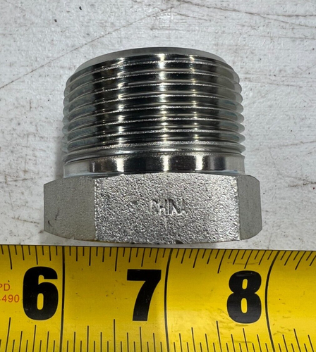 1-1/4" x 1" Hex Reducer Bushing MNPT x FNPT Zinc Coat Steel 1150 PSI ...