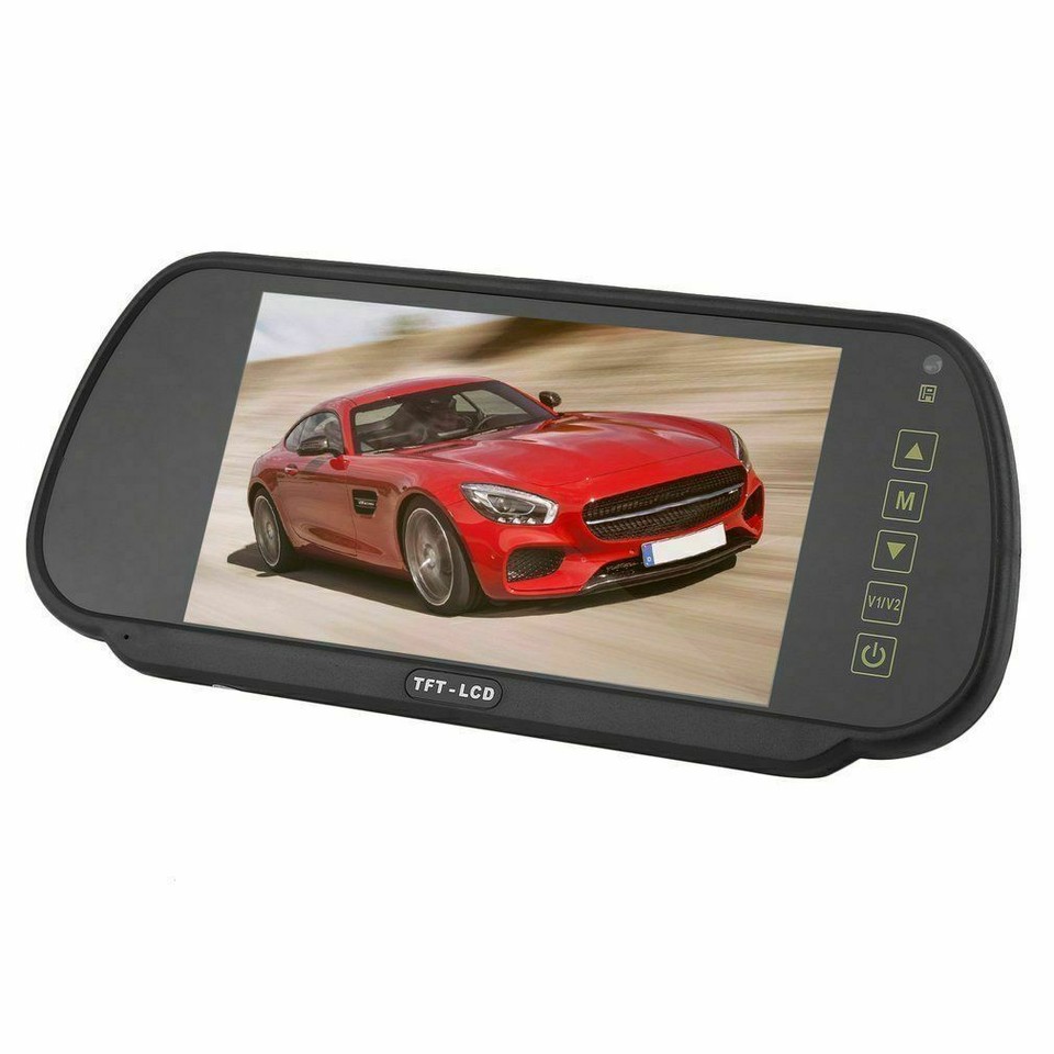 7" LCD Car Rear View Mirror Screen Monitor System+Night Vision Backup ...