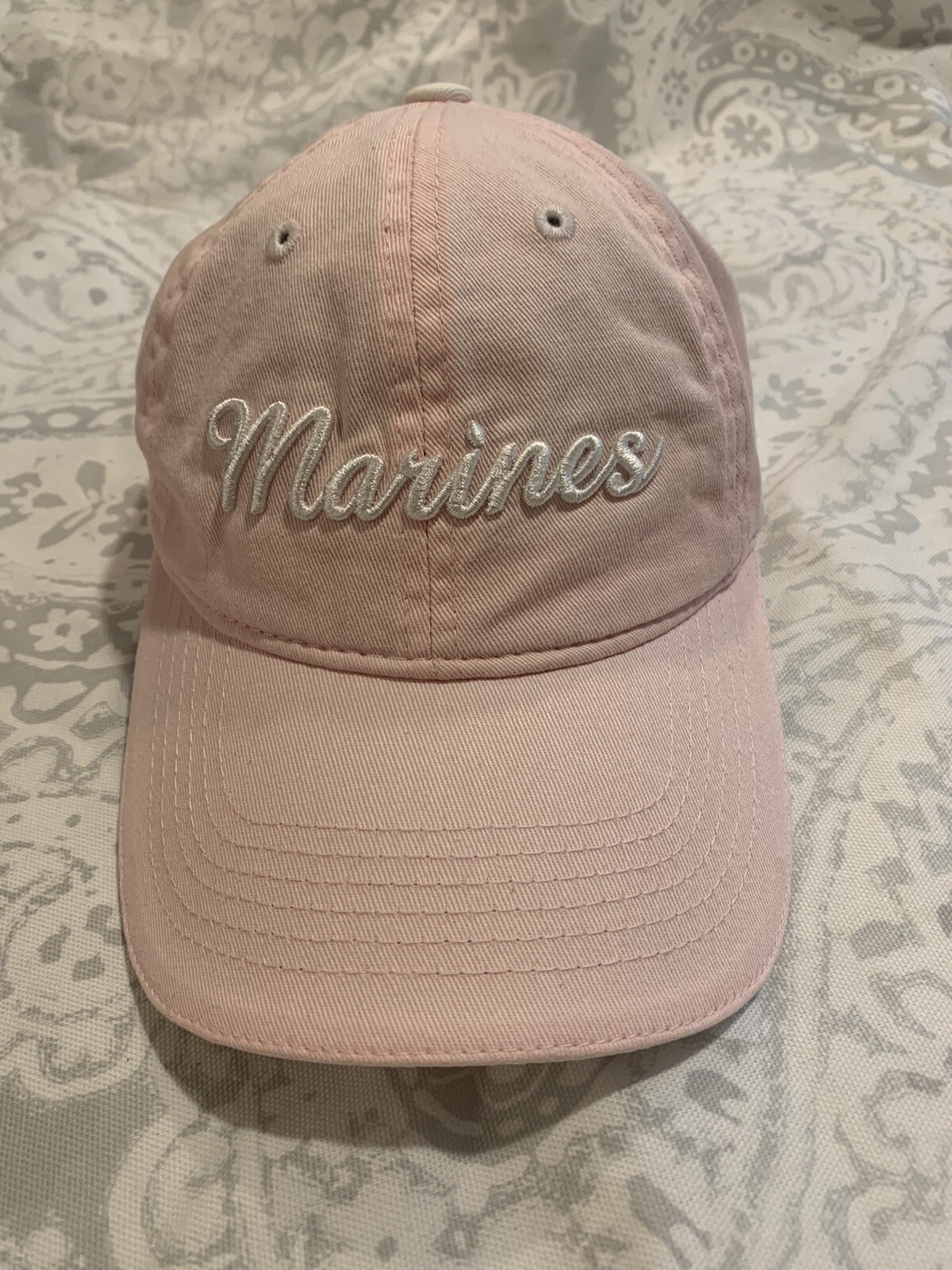 Embroidered Pink USMC Marine Marines Corps Ladies White Letters ...