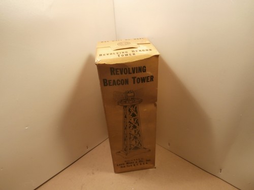 Vintage Marx Train revolving beacon tower 0446 aircraft origianl box | eBay