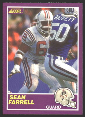 Sean Farrell #402S 1989 Score Supplemental New England Patriots | eBay