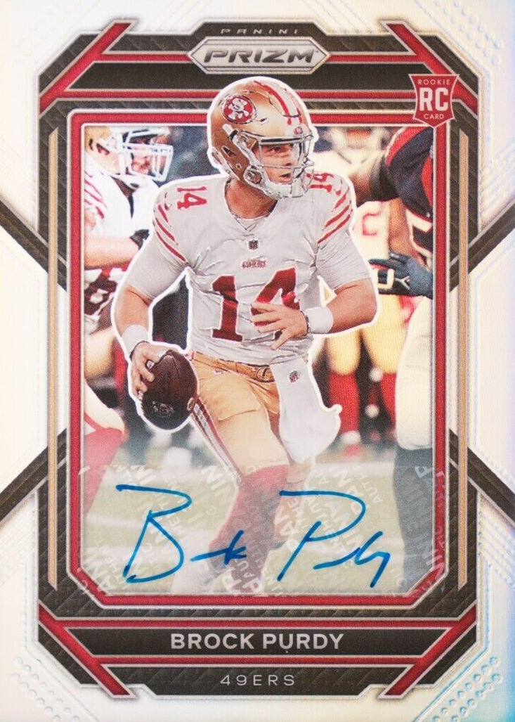 2022 Panini Prizm - Rookies Silver Prizm Autographs #353 Brock Purdy ...