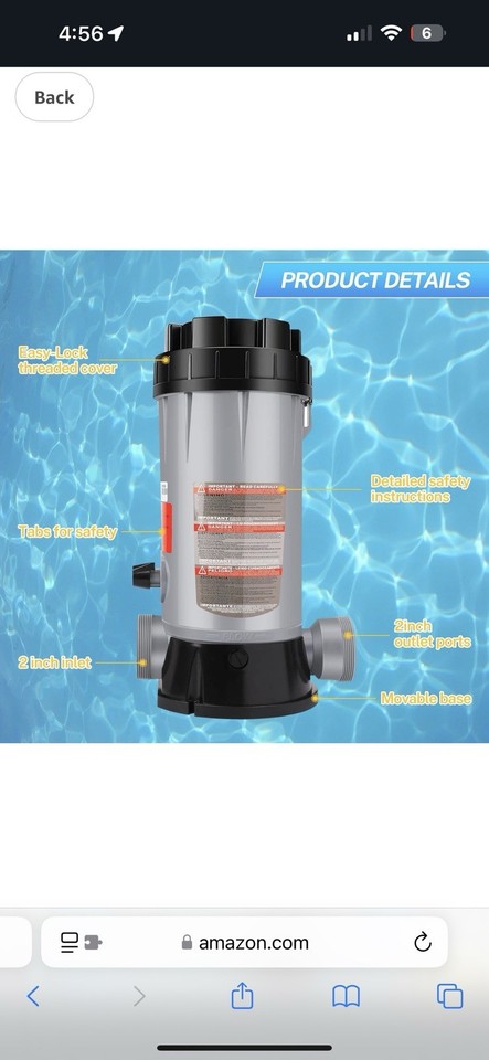 CL200 in-line Automatic Pool Chlorinator Compatible with Hayward ...