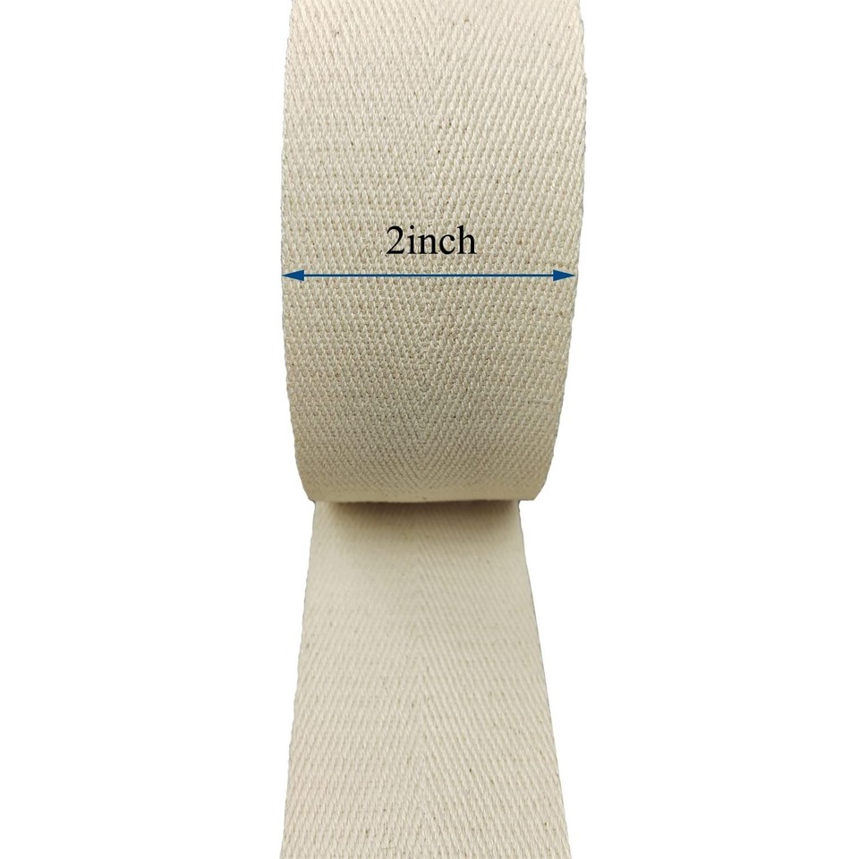 FUNORNAM 2Inch Wide Herringbone Cotton Rug Seam Ribbon Webbing Carpet ...