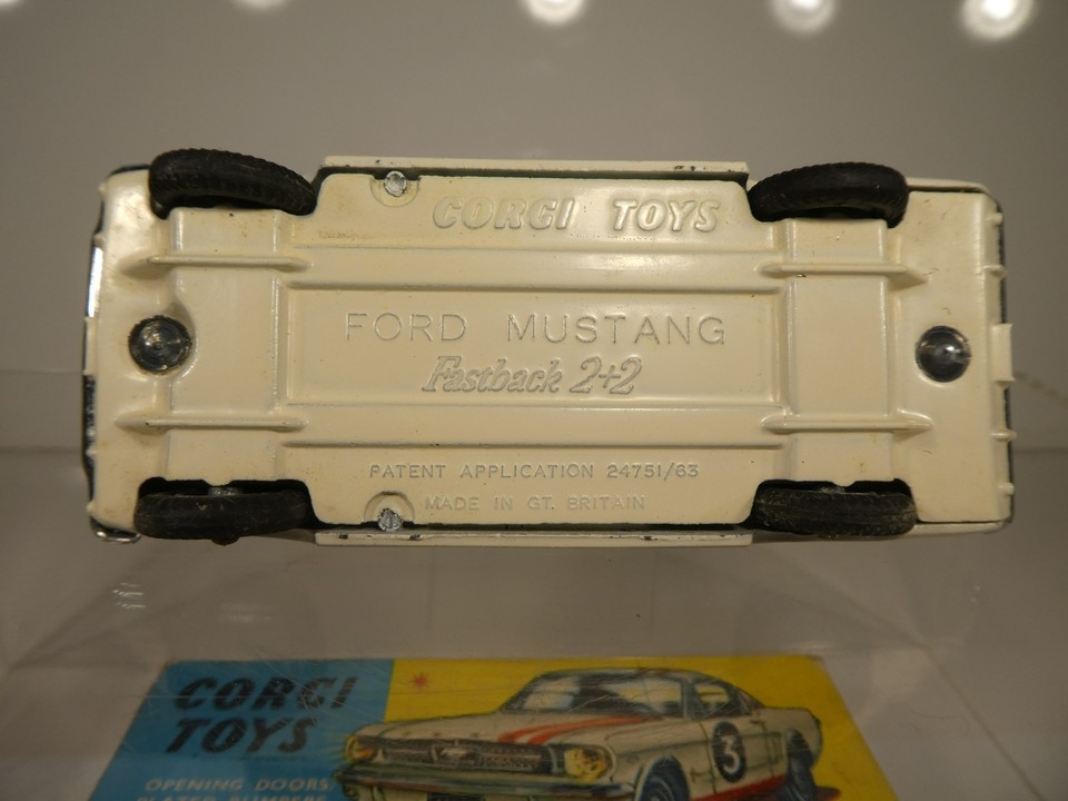 Corgi Toys 325 Ford Mustang 2+2 Vintage Boxed Original Excellent | eBay UK