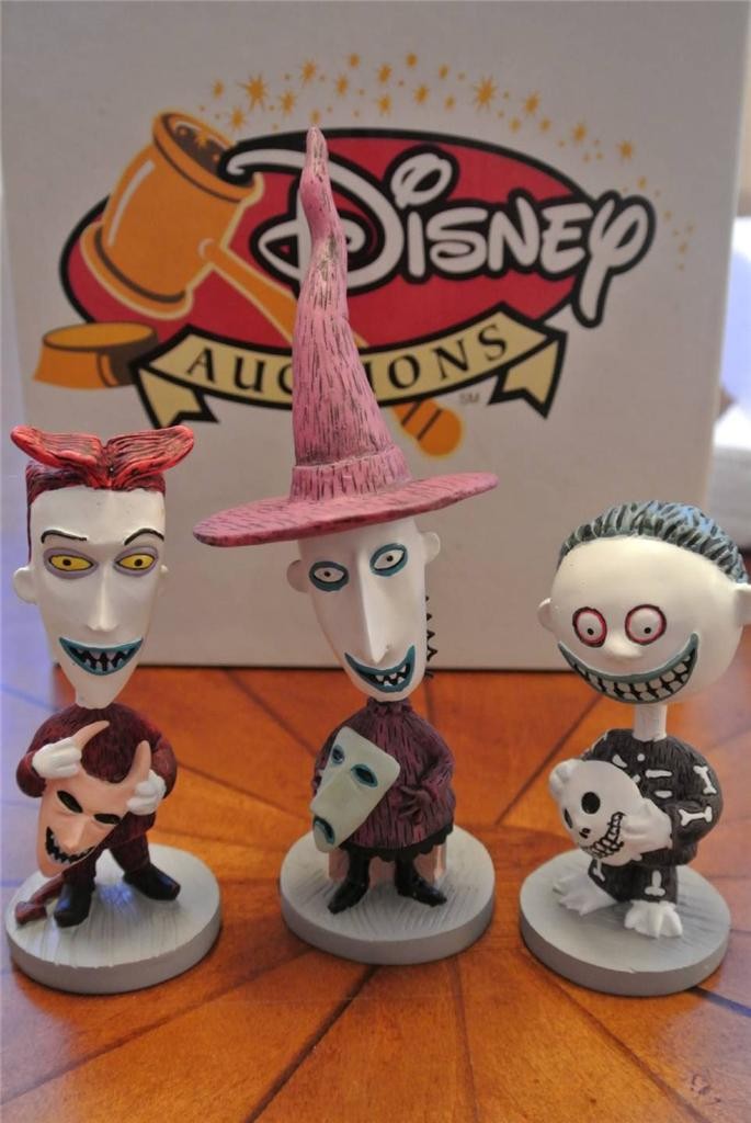 Disney Auctions NIGHTMARE BEFORE CHRISTMAS Lock Shock Barrel Bobblehead ...