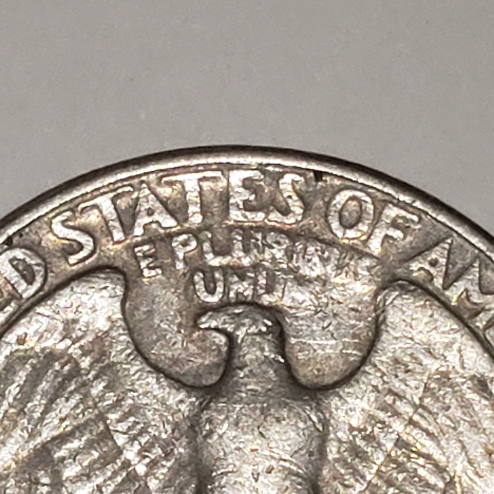 Rare 1983 P. MINT ERROR WASHINGTON QUARTER No I In Word IN + Mint Mark ...