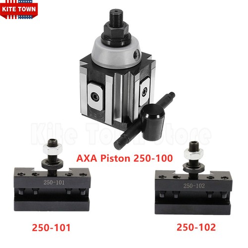 AXA Piston Quick Change Tool Post 250-100 + 2 holders 101 102 for 6- 12 ...